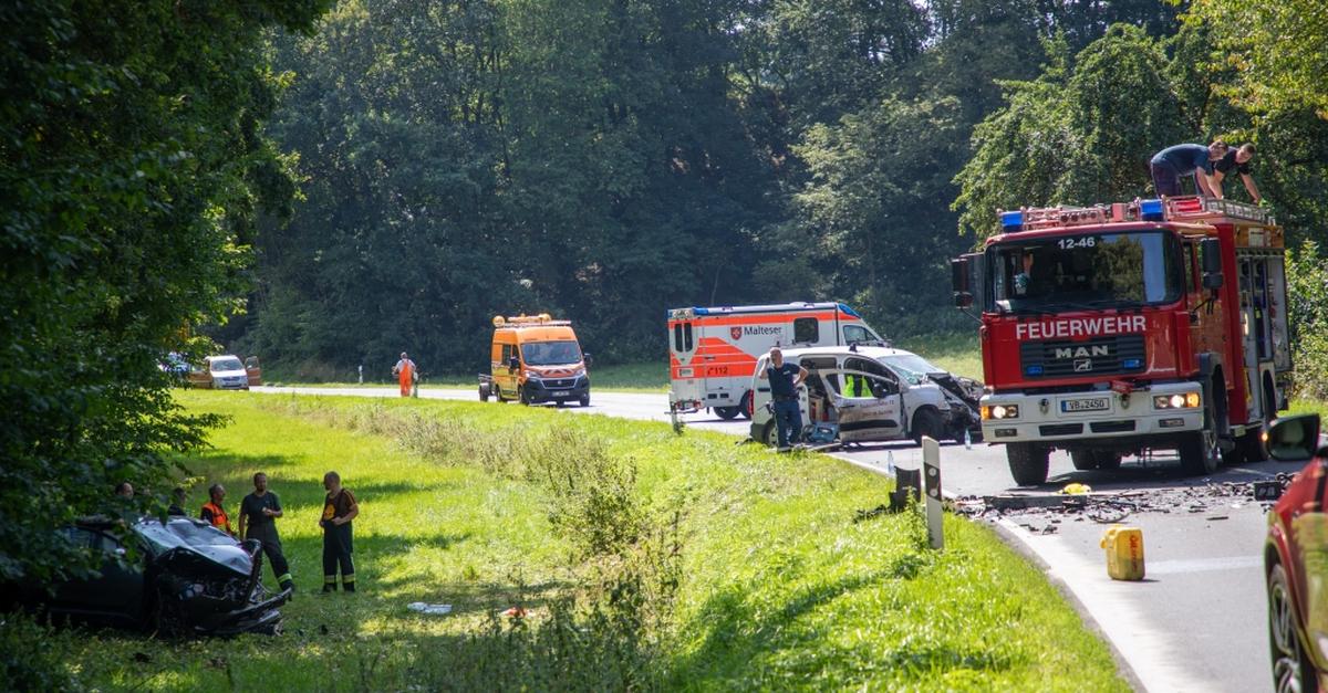 Fünf Verletzte bei Frontalcrash bei Schlitz